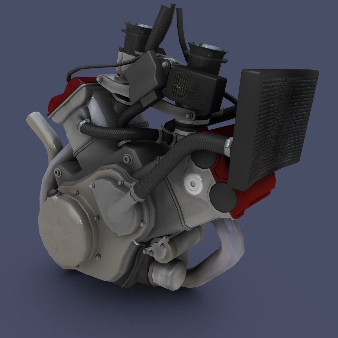 Engine Dorsoduro Supermoto 3d Model