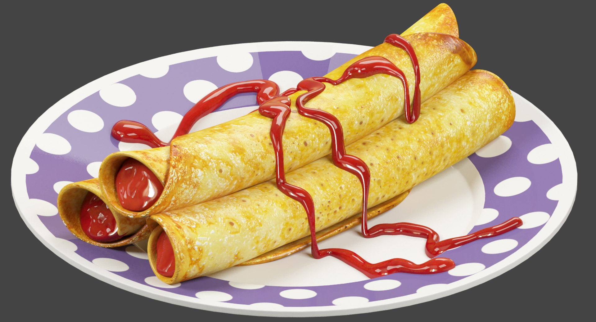 Pancakes plate 3D model - TurboSquid 1254405
