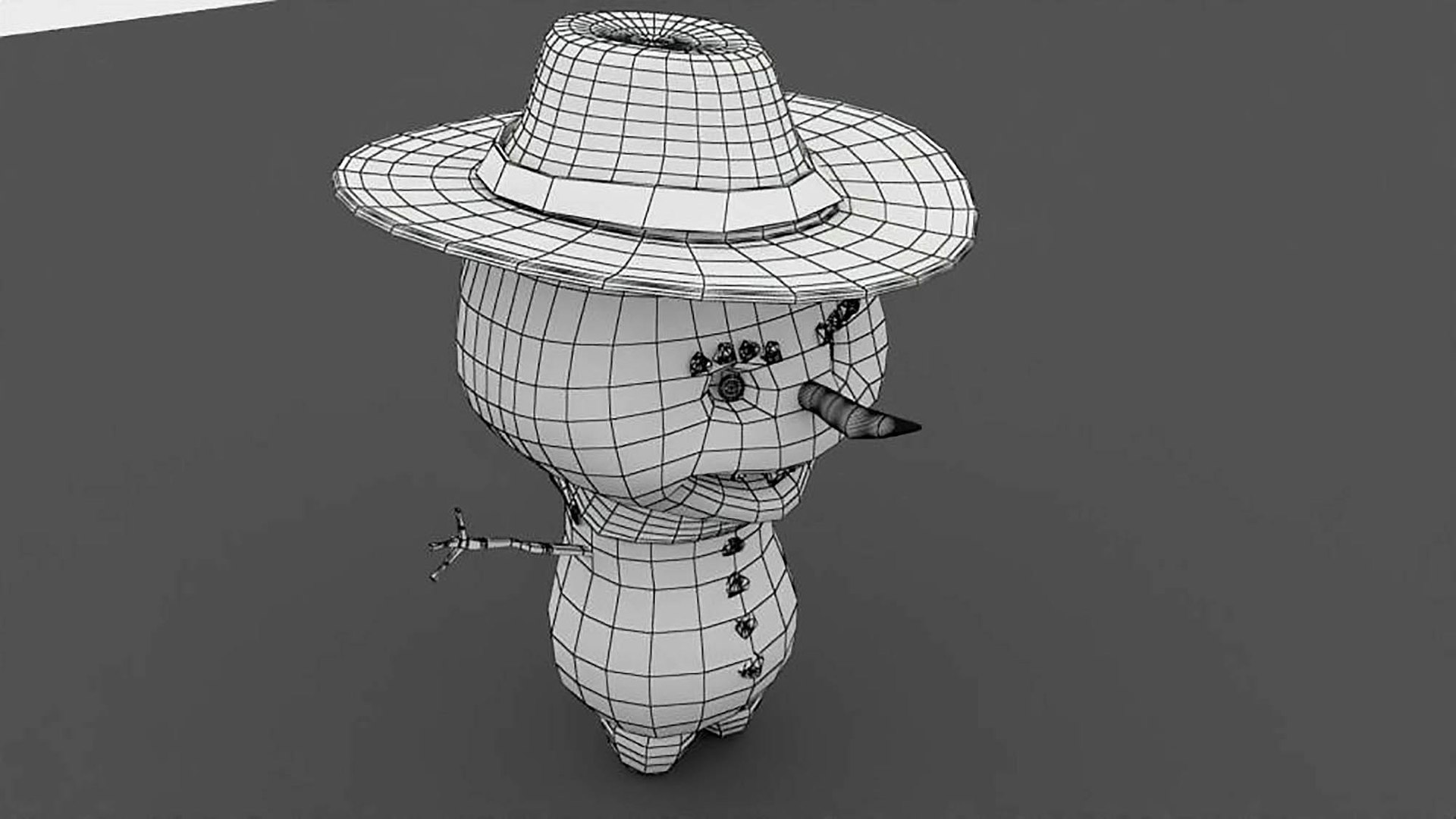 Snowman 3D Model - TurboSquid 1829011