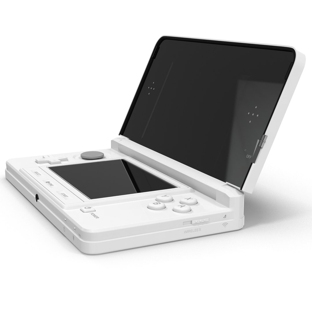 3d nintendo white modeled model
