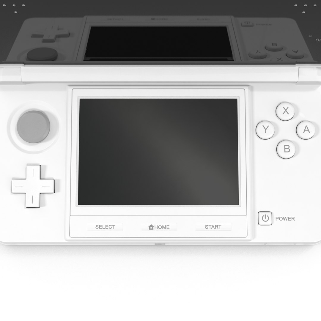 3d nintendo white modeled model