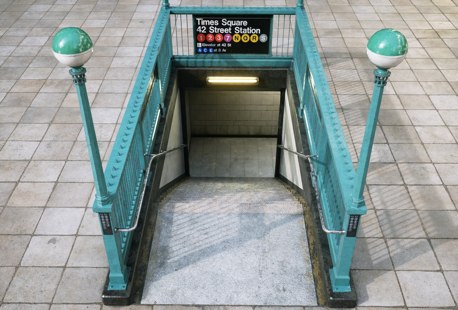 Subway Entrance 3D Model - TurboSquid 1578319