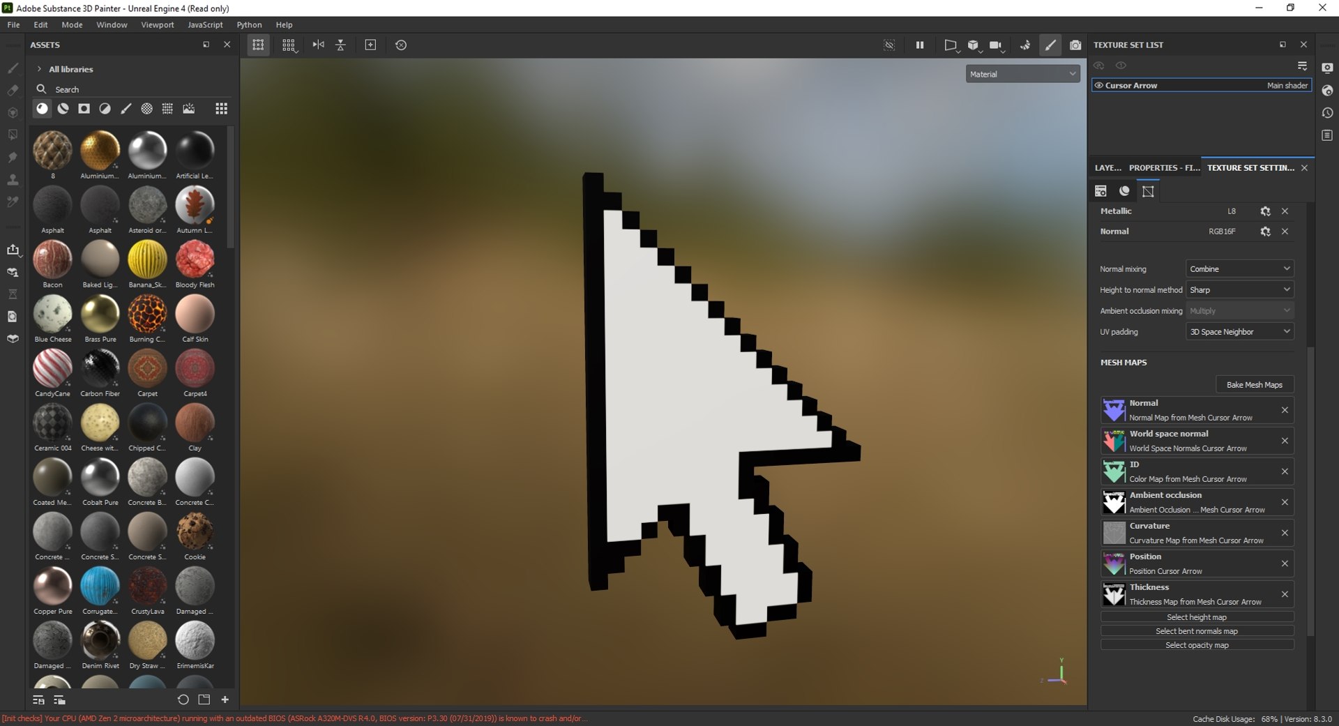 3D Model Cursor Arrow - TurboSquid 2126481