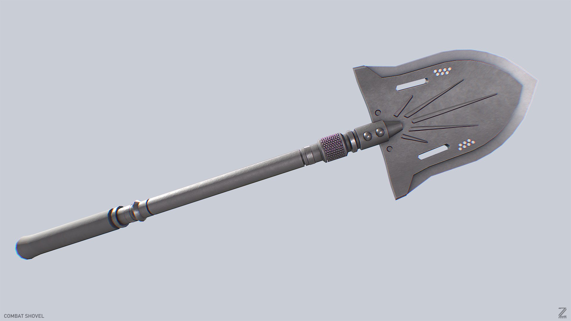 3D Combat Shovel Model - TurboSquid 2381664