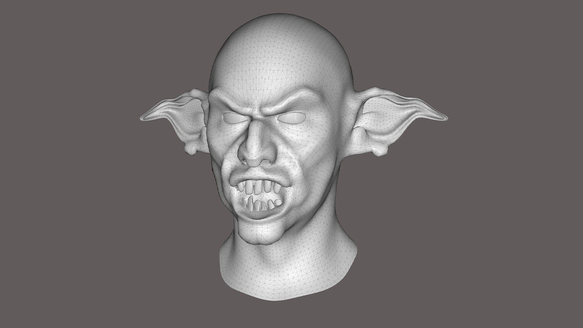 Orc head 3D model - TurboSquid 1702568