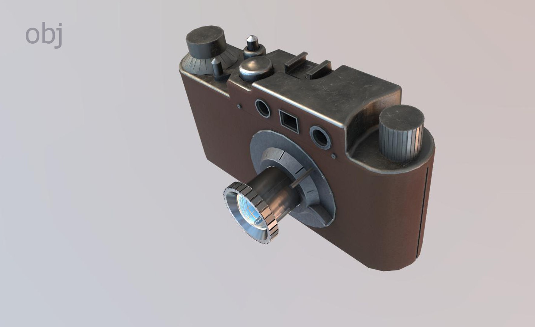 3d Old Film Camera Lens