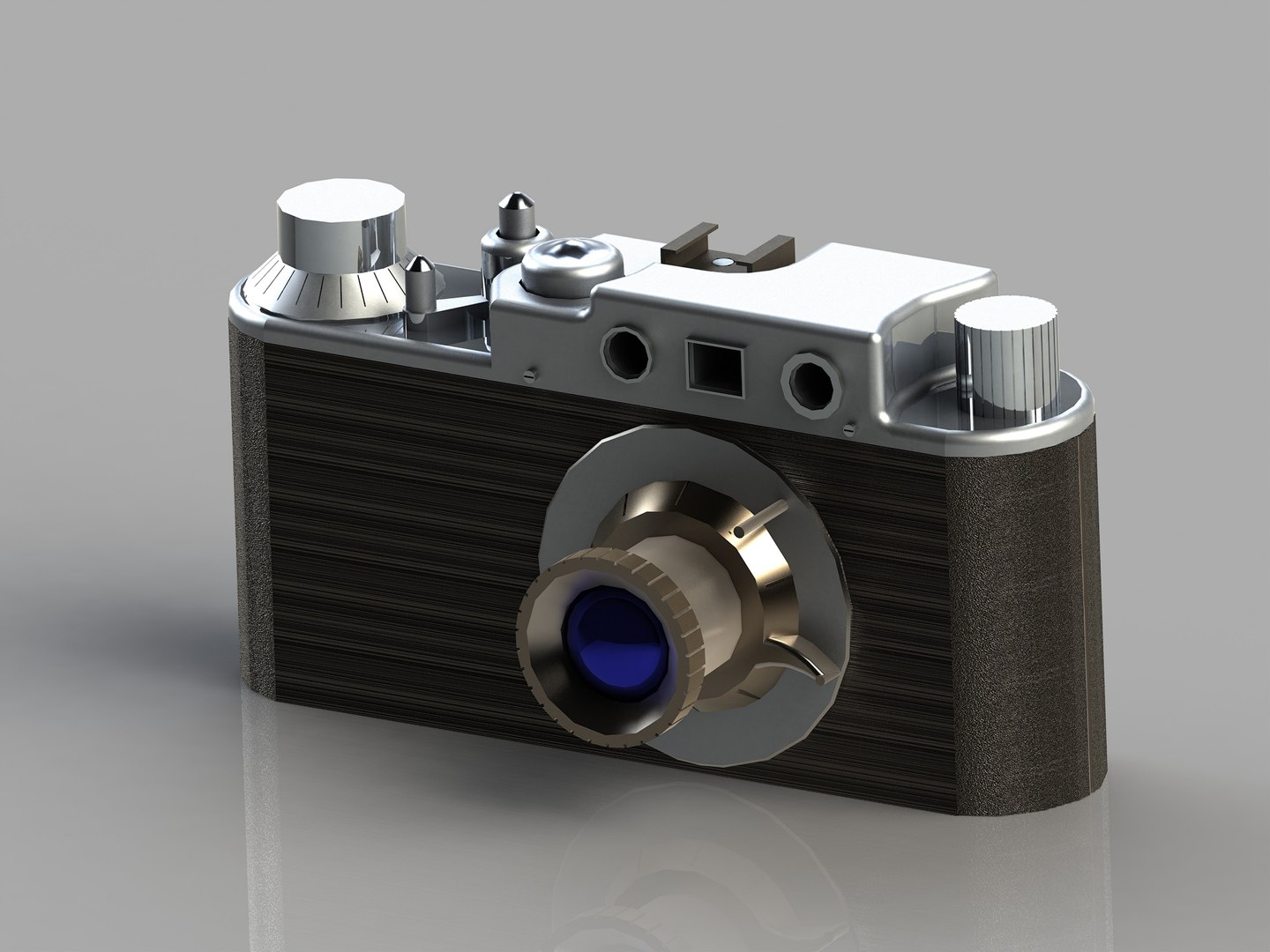 3d Old Film Camera Lens