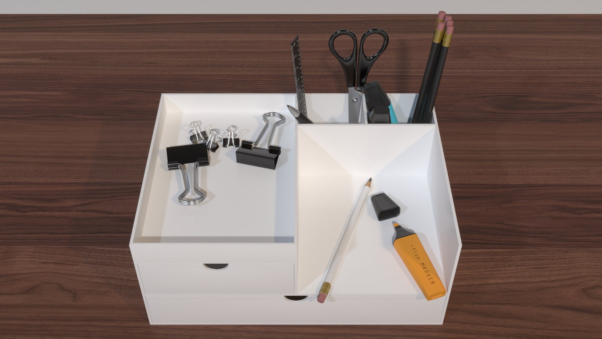 3D Desktop Organizer - TurboSquid 1739855