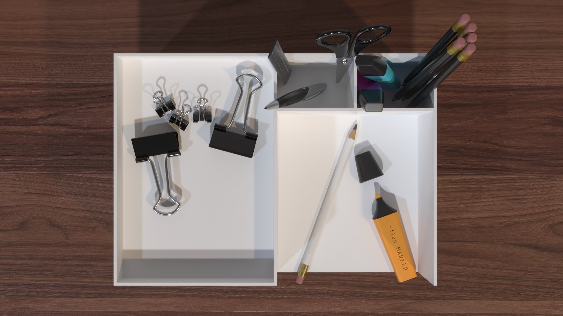 3D Desktop Organizer - TurboSquid 1739855