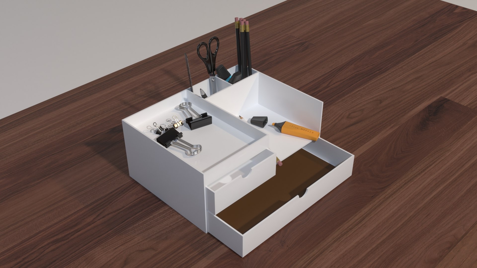 3D Desktop Organizer - TurboSquid 1739855