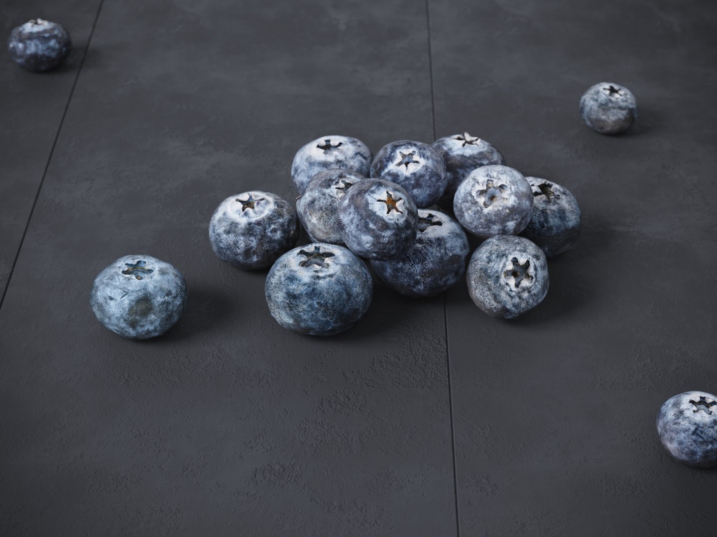 Blueberry model - TurboSquid 2098250