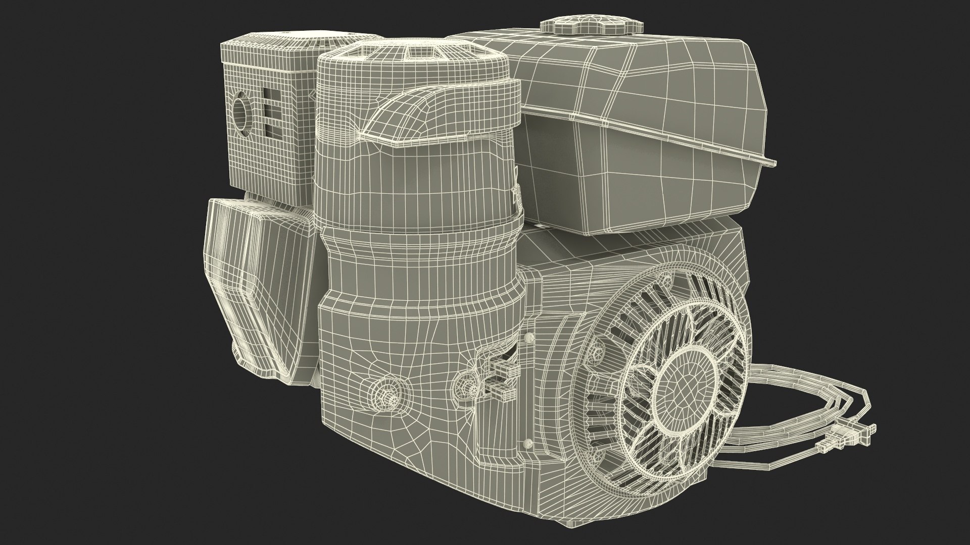 3D Single Cylinder Horizontal Shaft Engine - TurboSquid 2149105