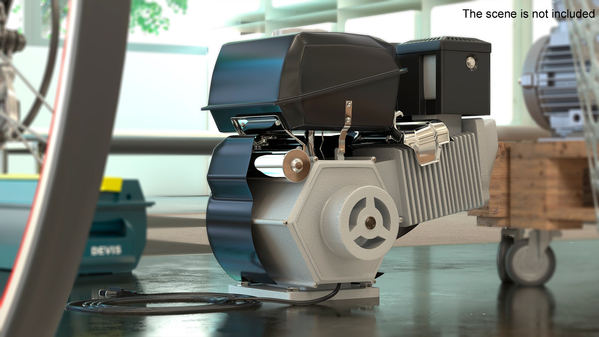 3D Single Cylinder Horizontal Shaft Engine - TurboSquid 2149105