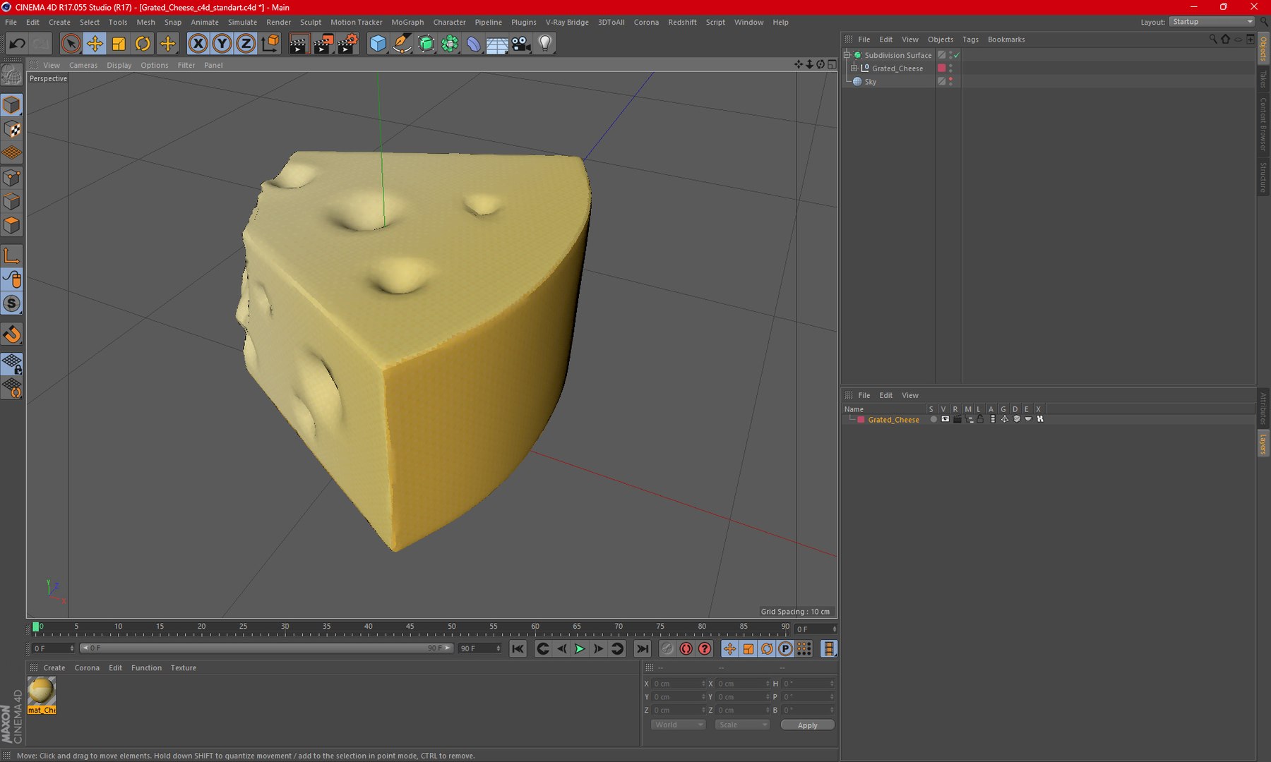 3D Grated Cheese model - TurboSquid 2162280