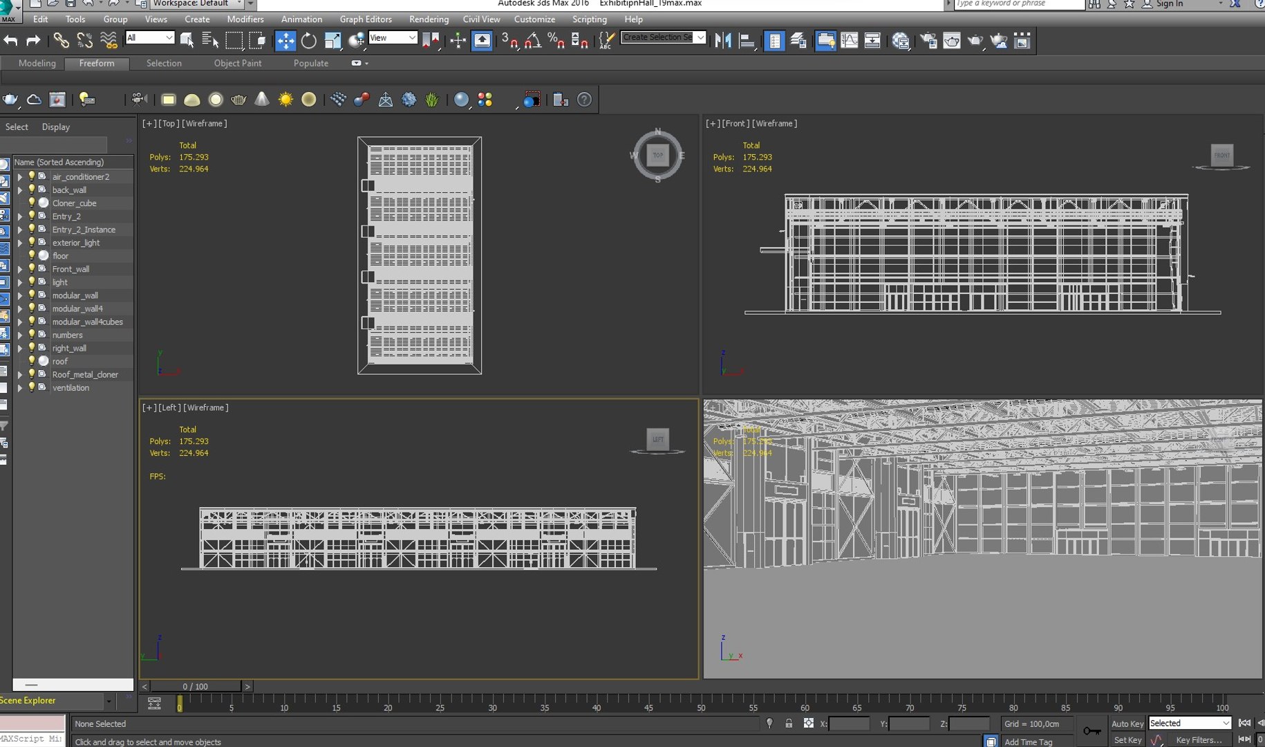 Exhibition Hall Interior And Exterior 19 3D Model - TurboSquid 2078118