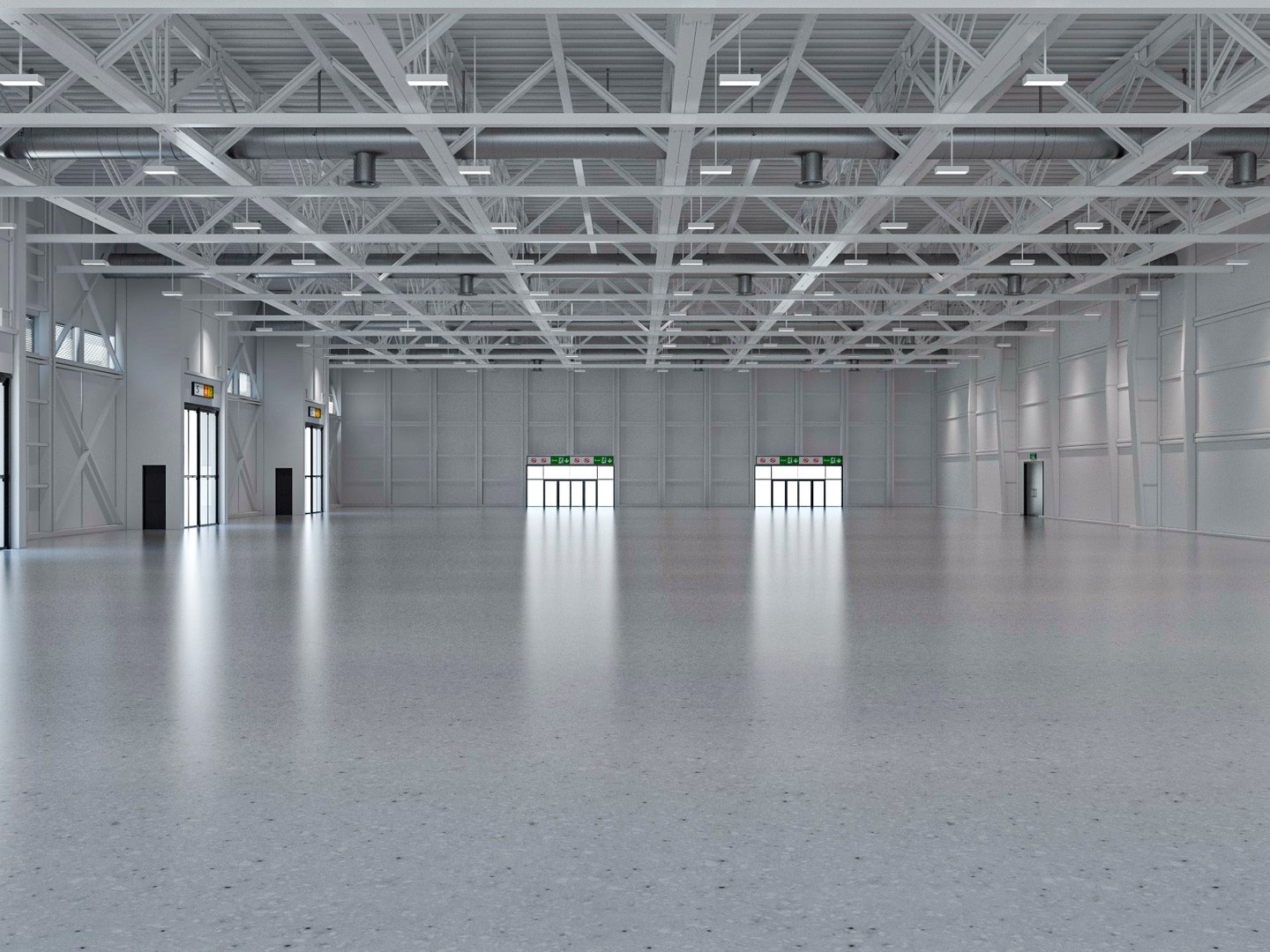 Exhibition Hall interior and exterior 19 3D model - TurboSquid 2078118