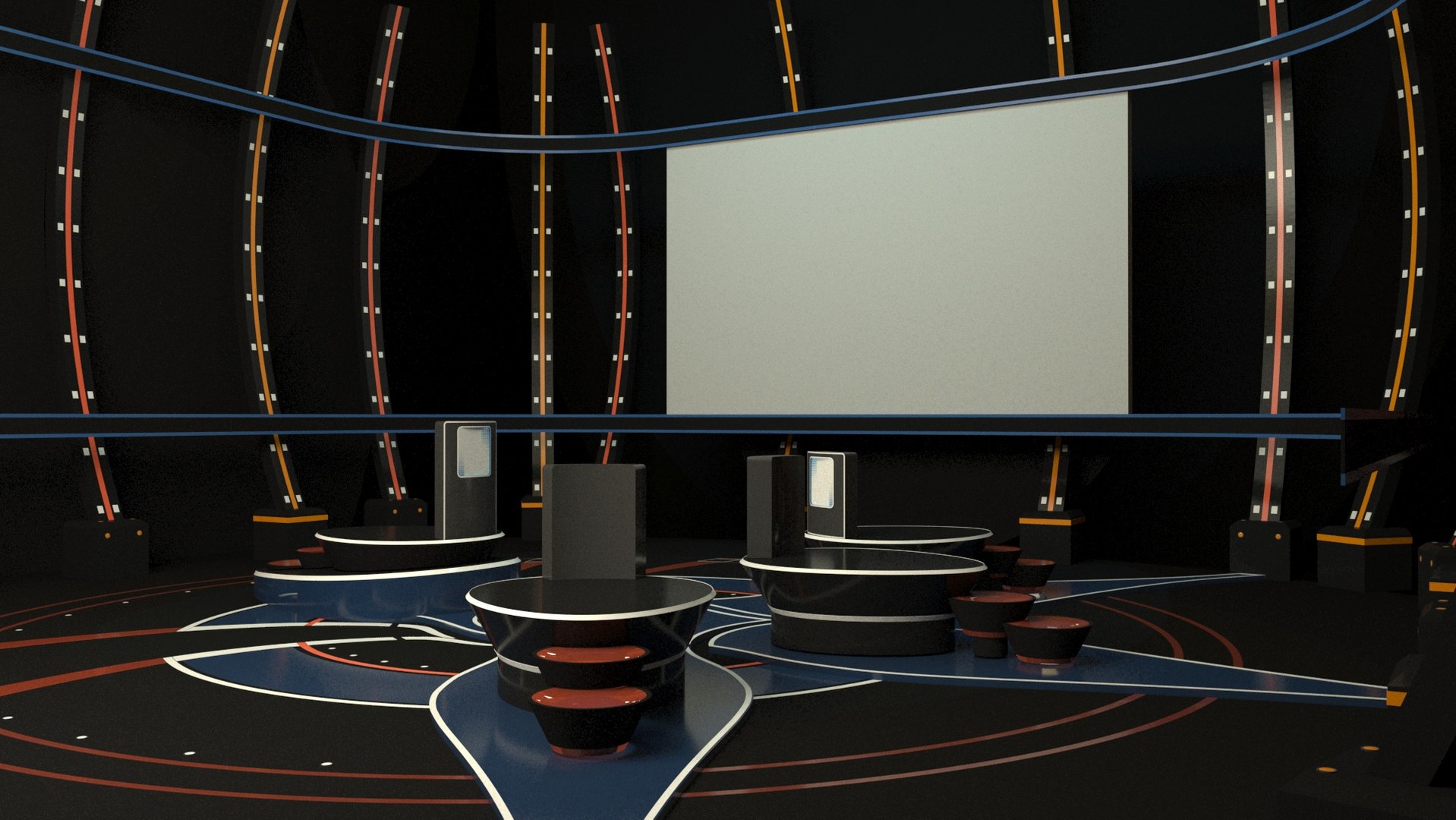 3D 3D Tv Studio Competition Design - TurboSquid 1765330