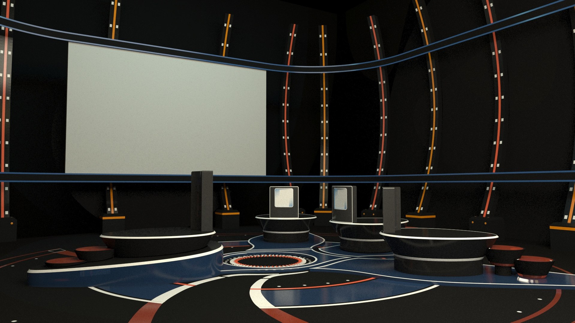 3D 3D Tv Studio Competition Design - TurboSquid 1765330