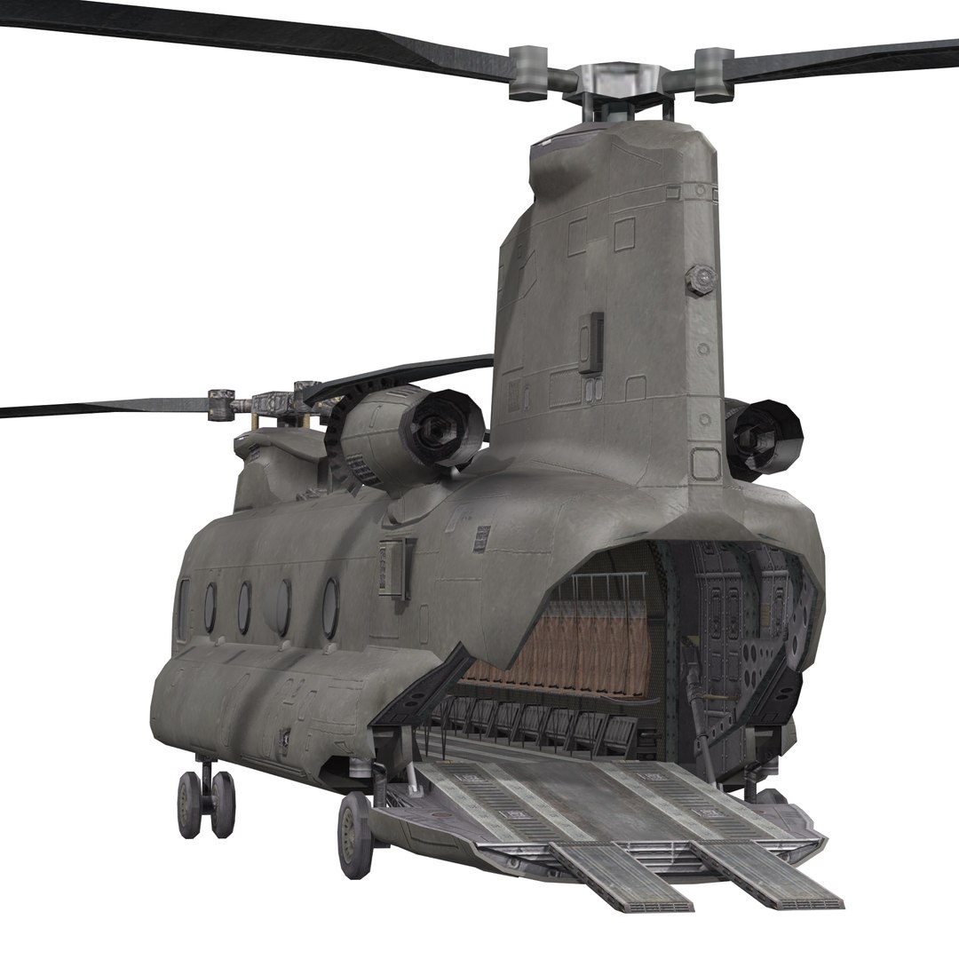 3D CH-47 Chinook Helicopter Model - TurboSquid 1883602