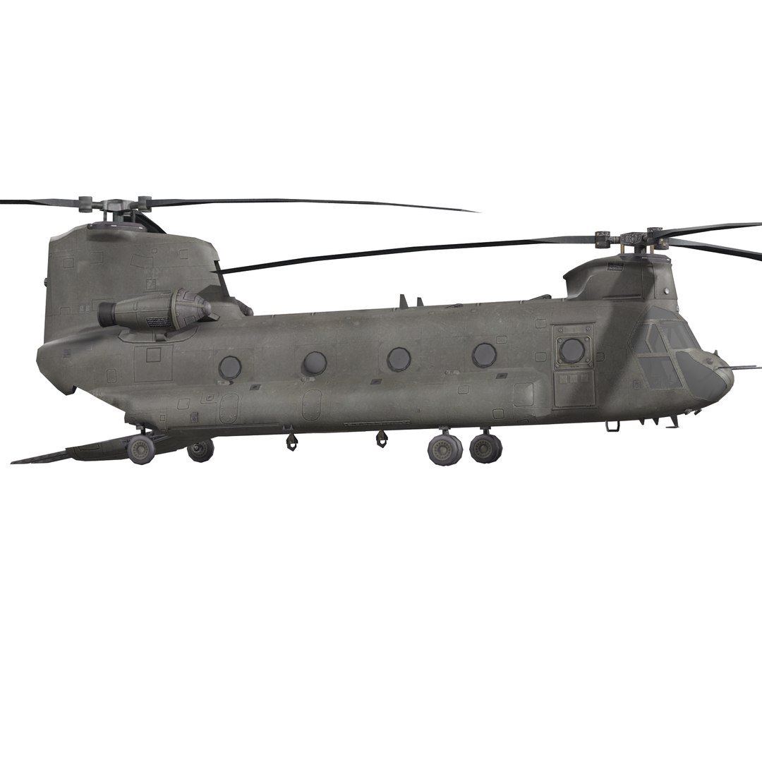 3D CH-47 Chinook Helicopter Model - TurboSquid 1883602