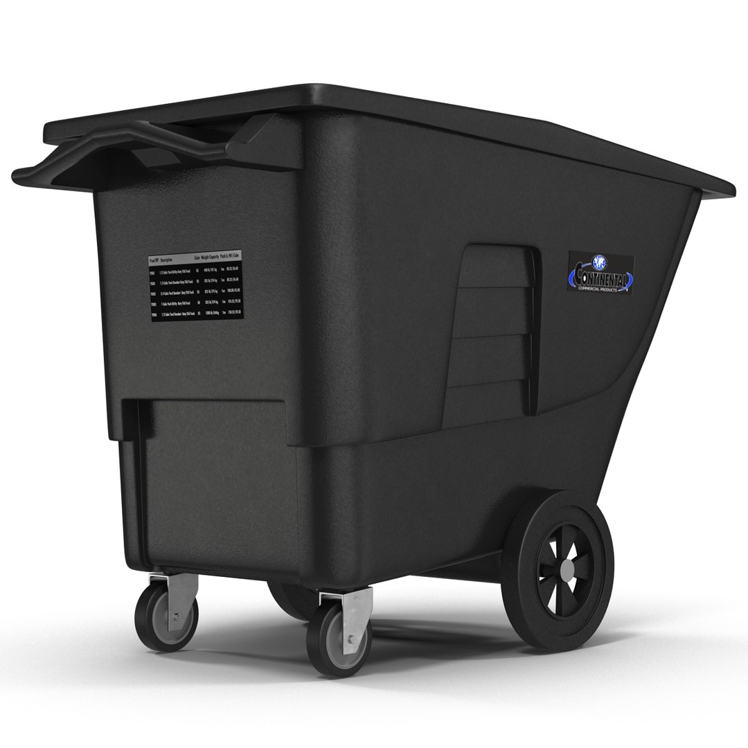 3d Large Rolling Garbage Model