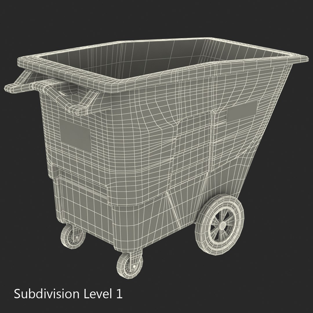 3d Large Rolling Garbage Model