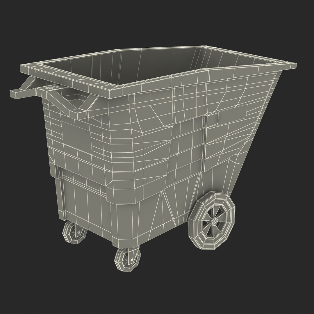 3d Large Rolling Garbage Model