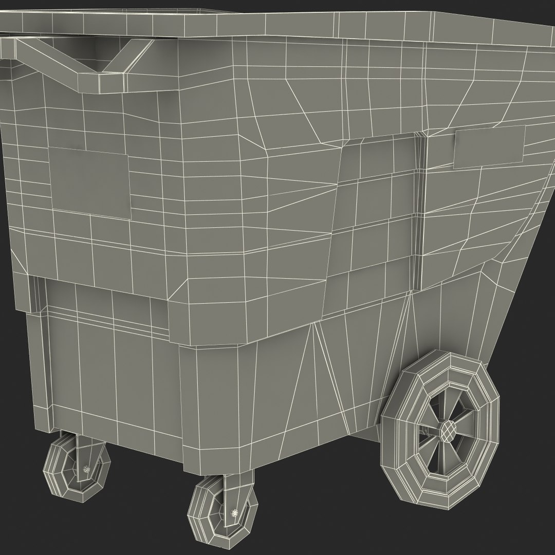 3d Large Rolling Garbage Model