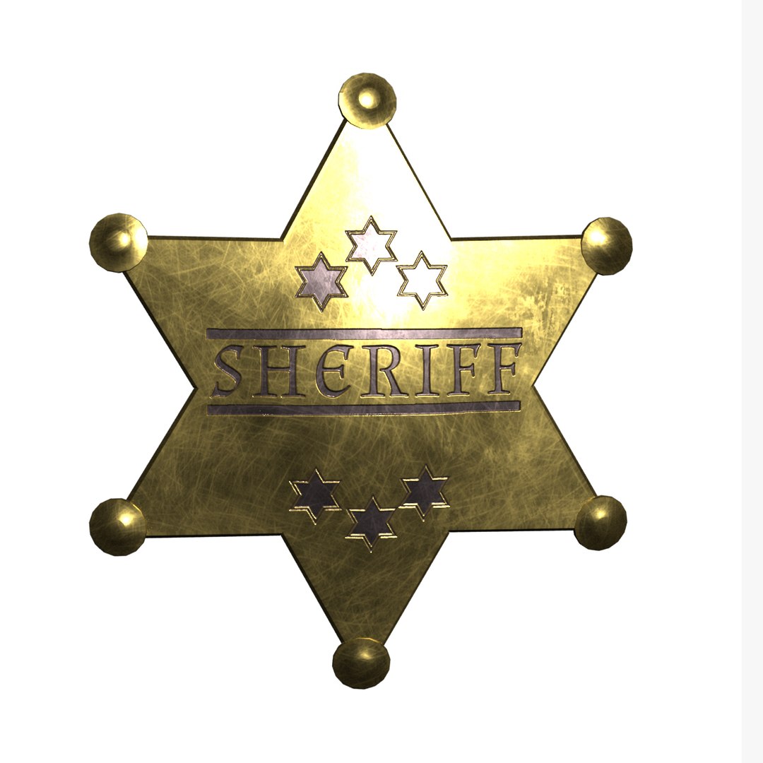 Sheriff Badge Model - TurboSquid 2395397