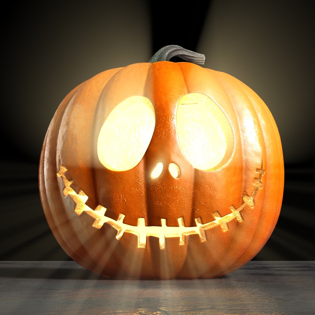 3d Set Jack-o-lanterns Jack Model