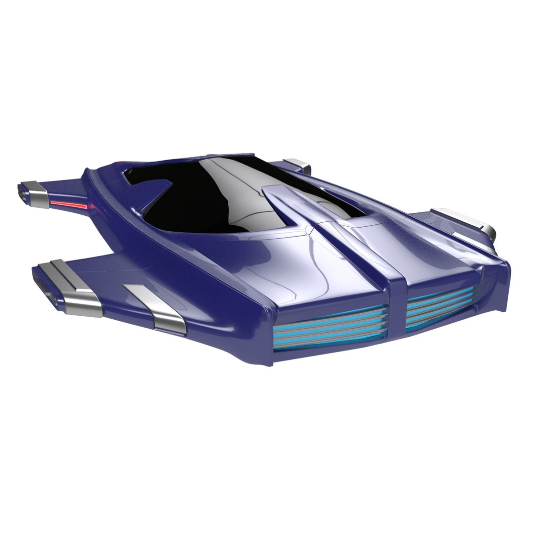Futuristic Hover Car H3 3d Model