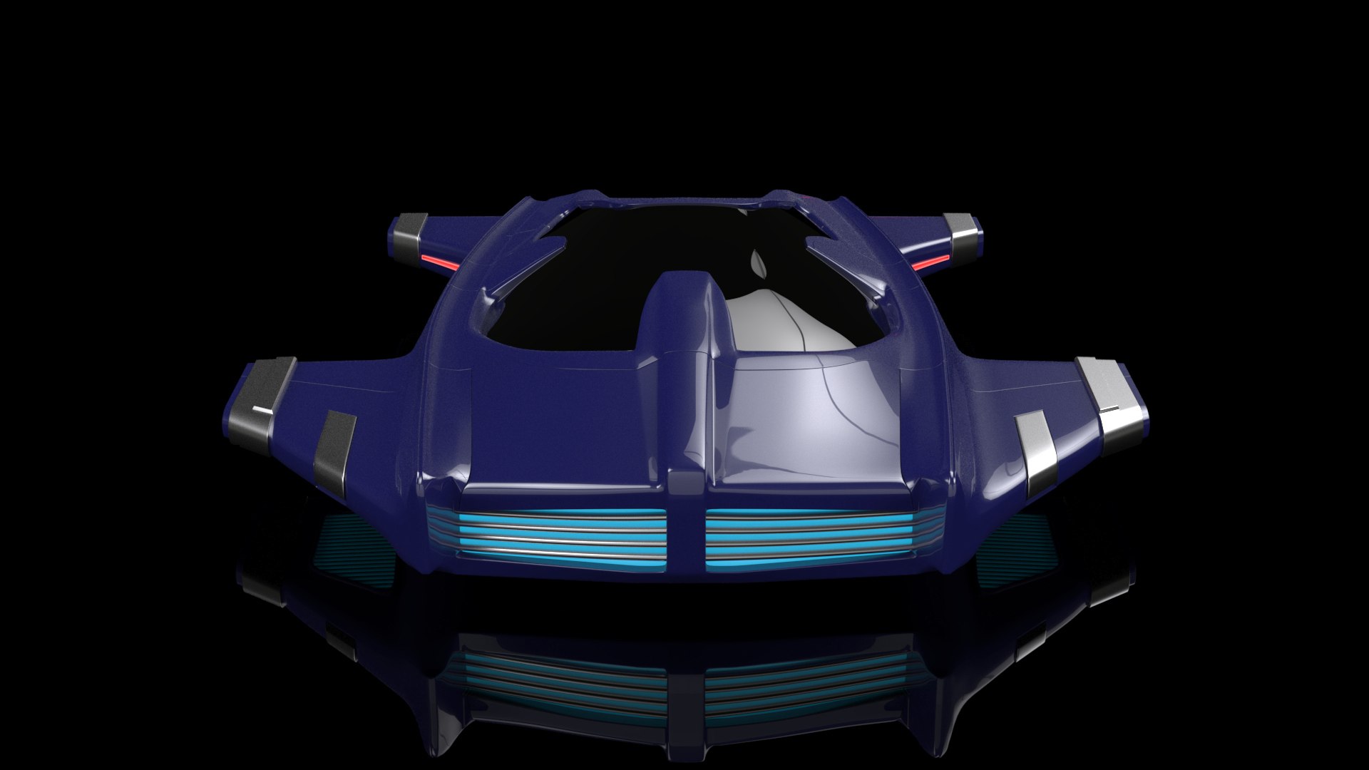 Futuristic Hover Car H3 3d Model