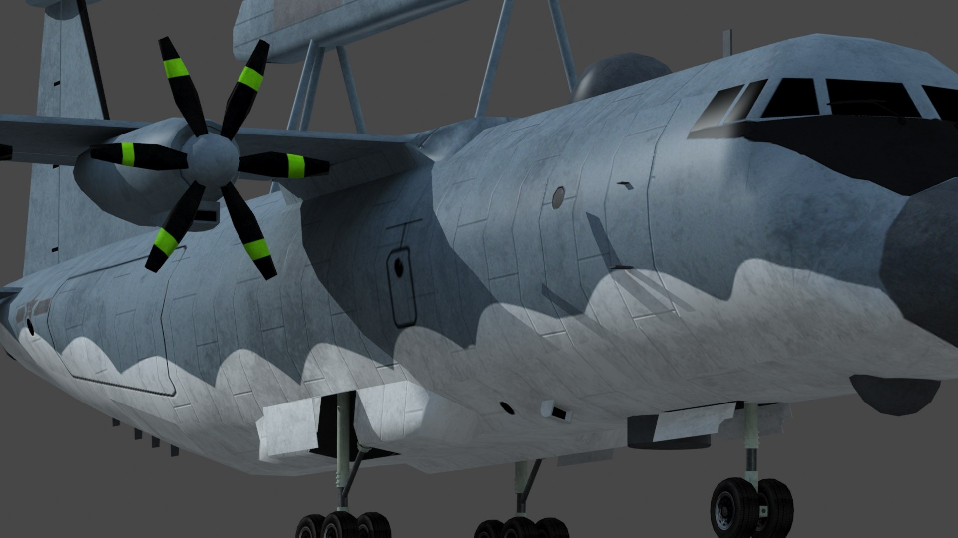 3D Chinese Y9-lg Electronic Warfare Aircraft Model - TurboSquid 2281397