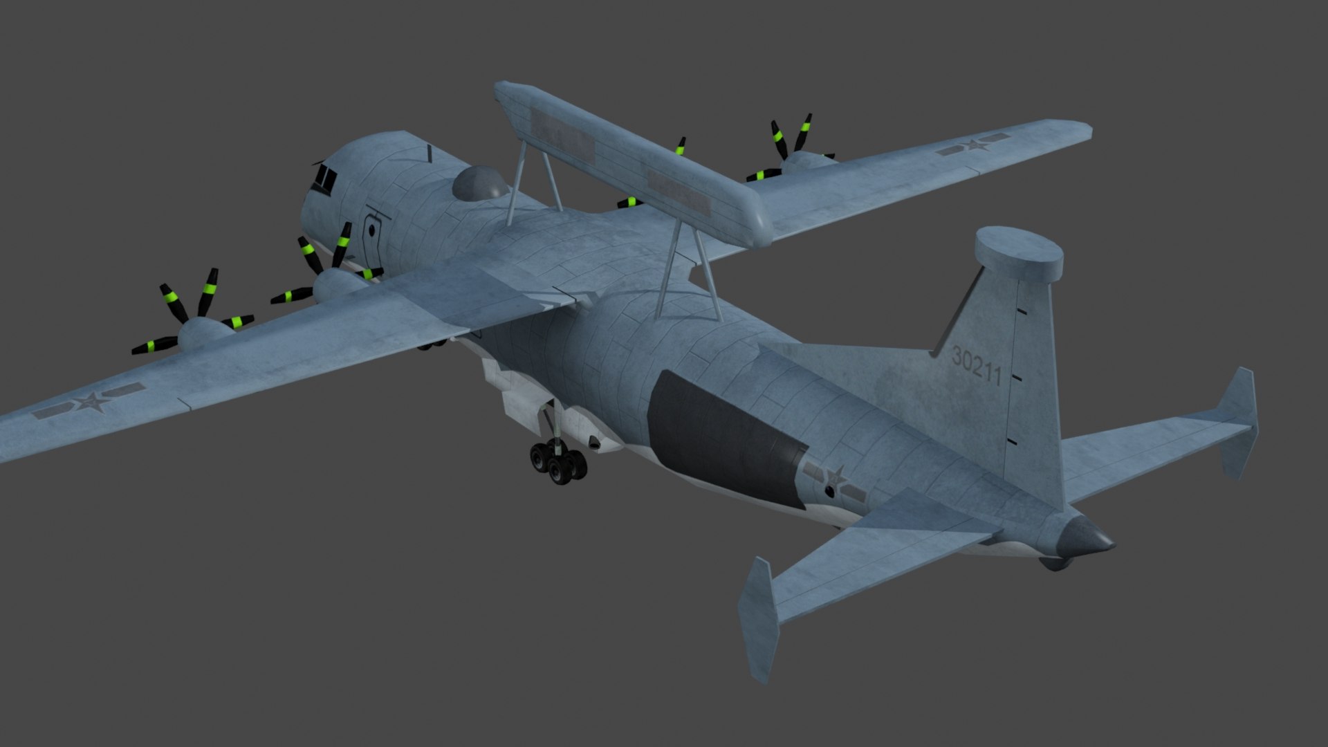 3D Chinese Y9-lg Electronic Warfare Aircraft Model - TurboSquid 2281397