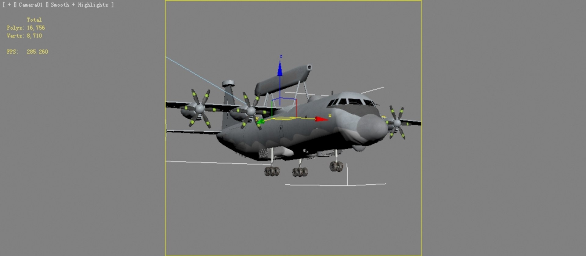 3D Chinese Y9-lg Electronic Warfare Aircraft Model - TurboSquid 2281397