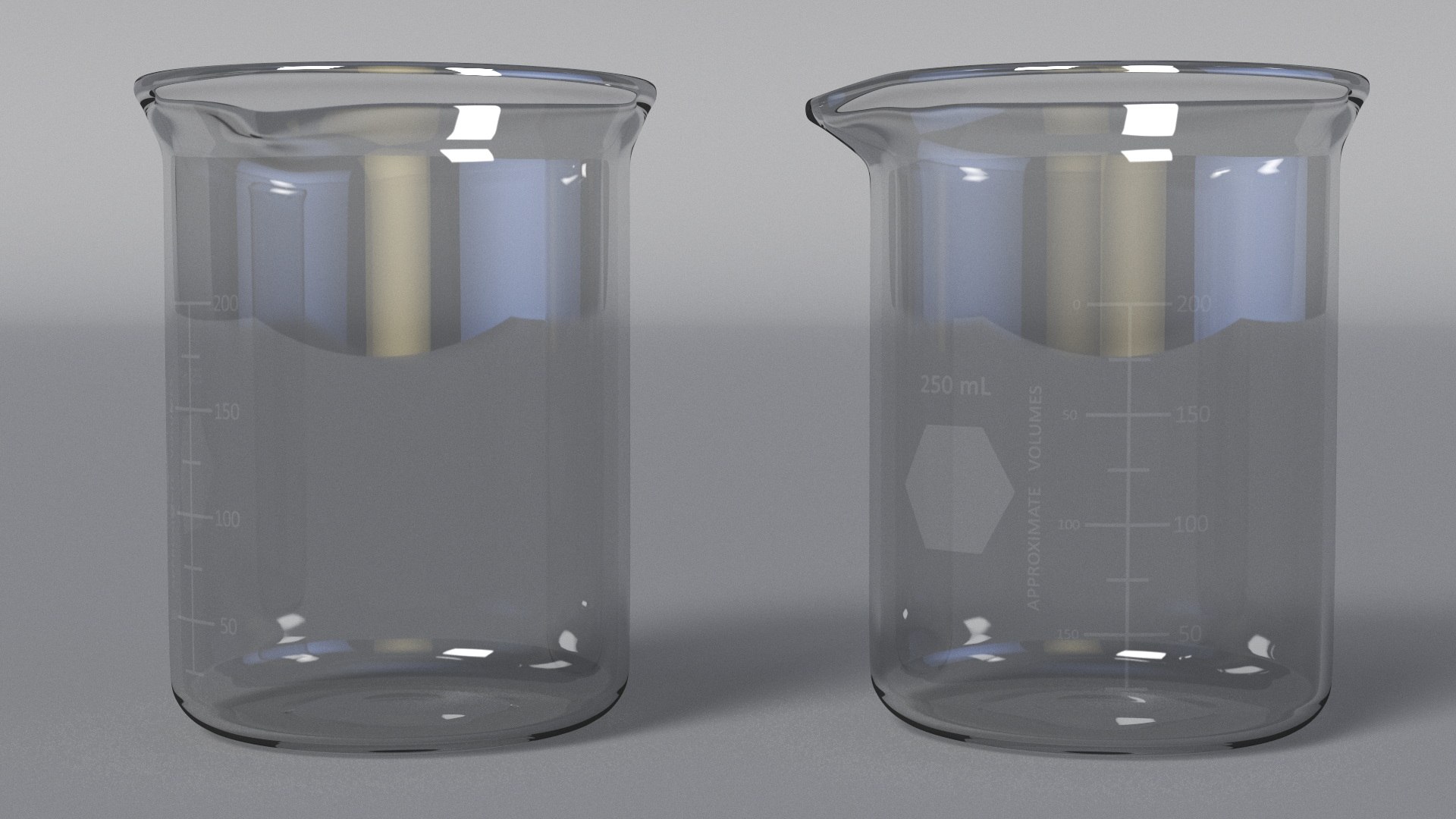 Glass Beaker 250ml 3D Model - TurboSquid 2128295