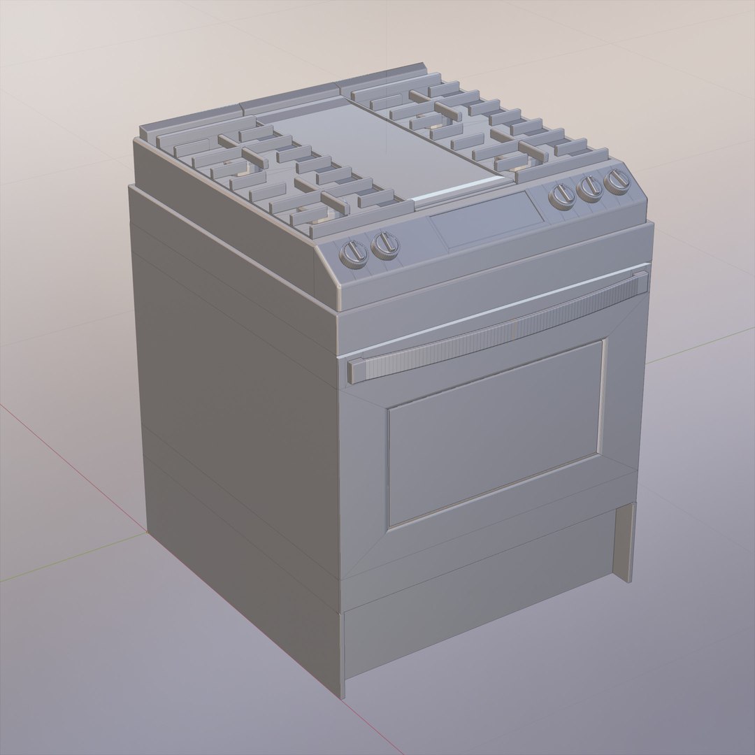 3D Gas Range Model - TurboSquid 1567837