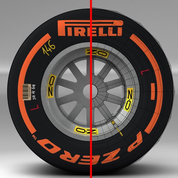 pirelli tyre 3d model