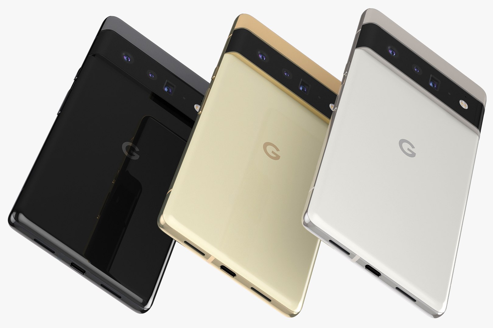 3D Google Pixel 6 Pro All Colors - TurboSquid 1772078