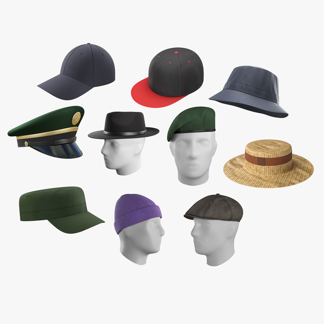 Cap - Hat Collection Model - TurboSquid 1955618
