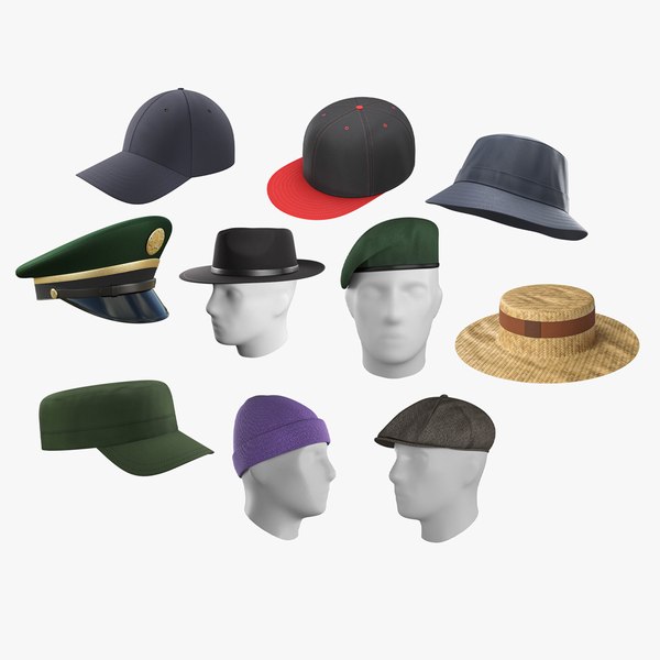 modelo 3d Cap - Hat Collection - TurboSquid 1955618