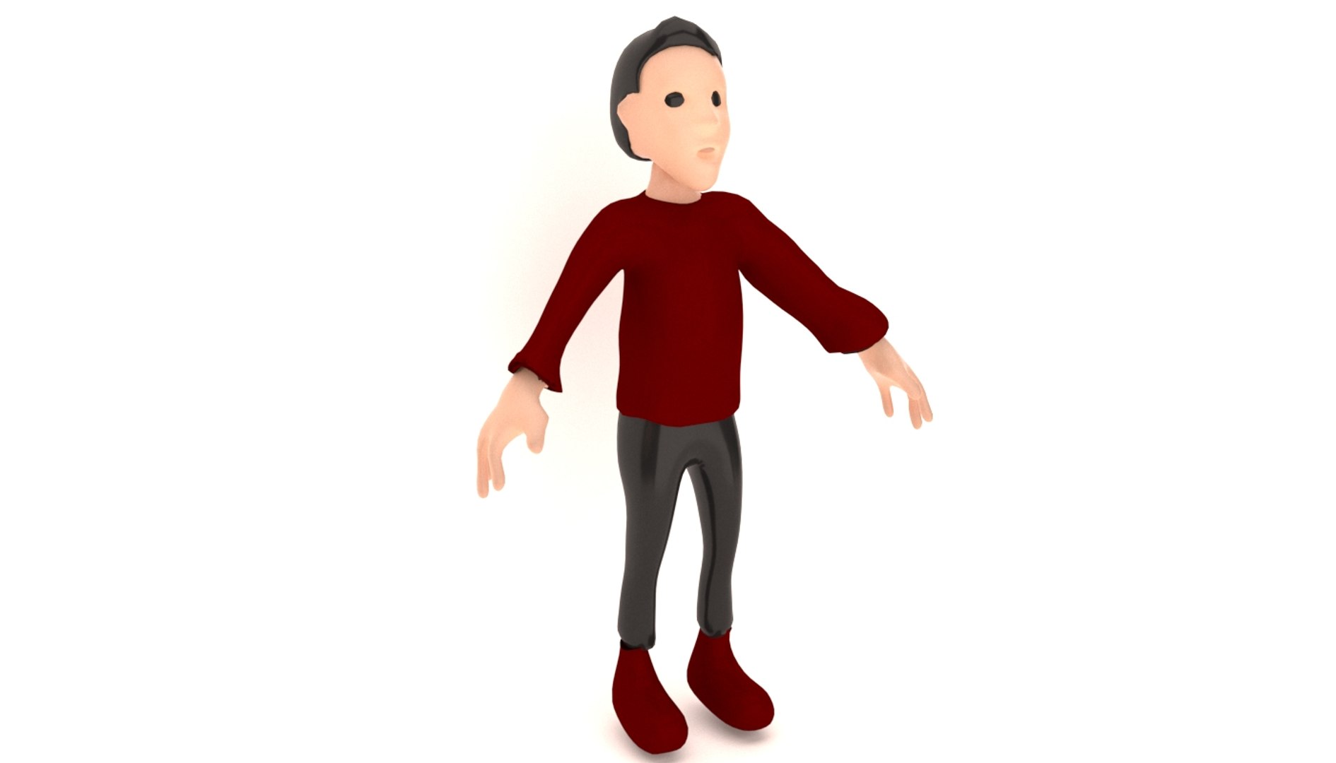 3D Man Cartoon Model - TurboSquid 1489907