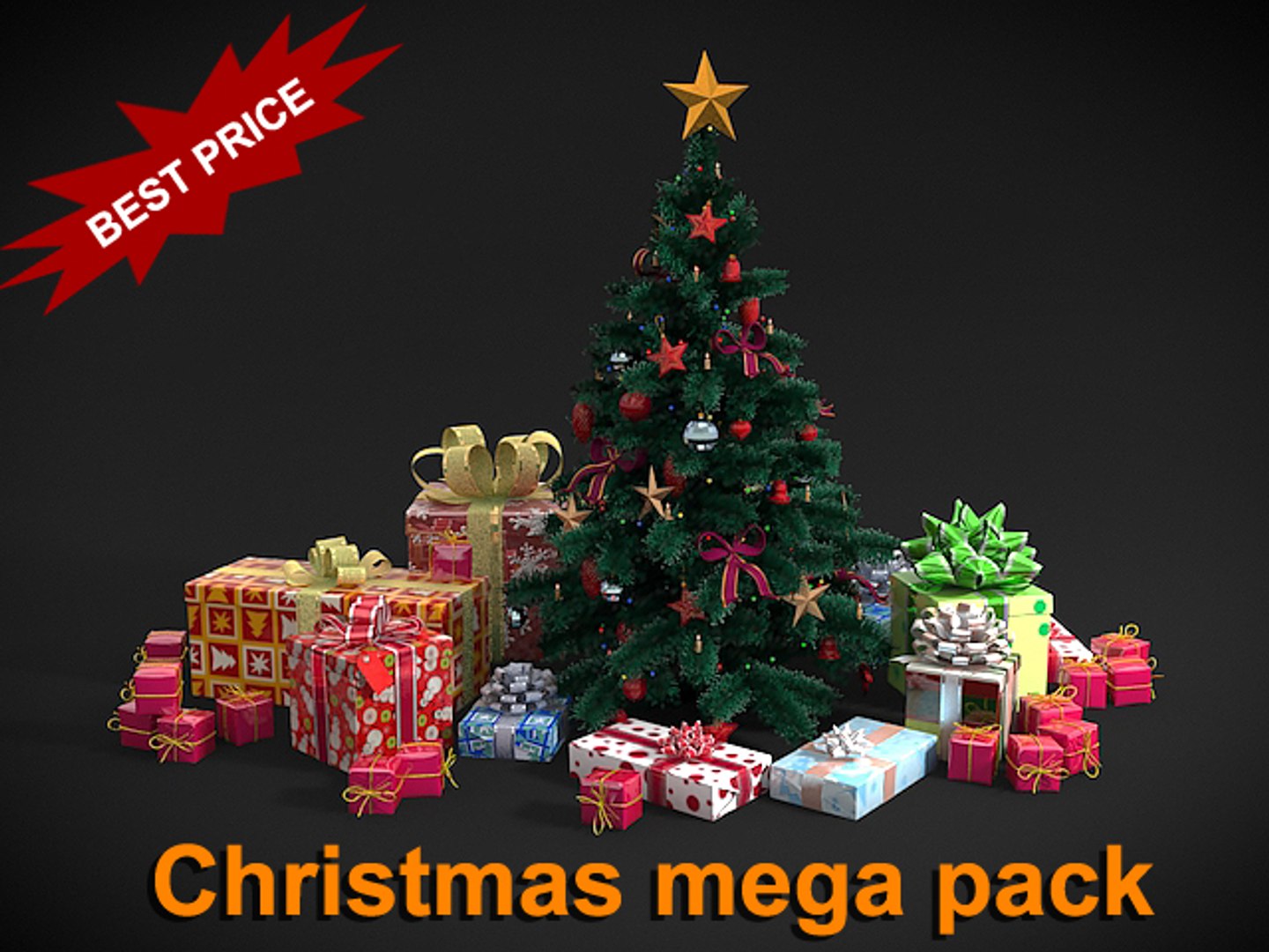 3d max christmas mega pack