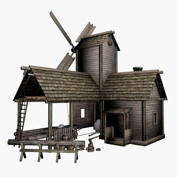 3d model sawmill ready