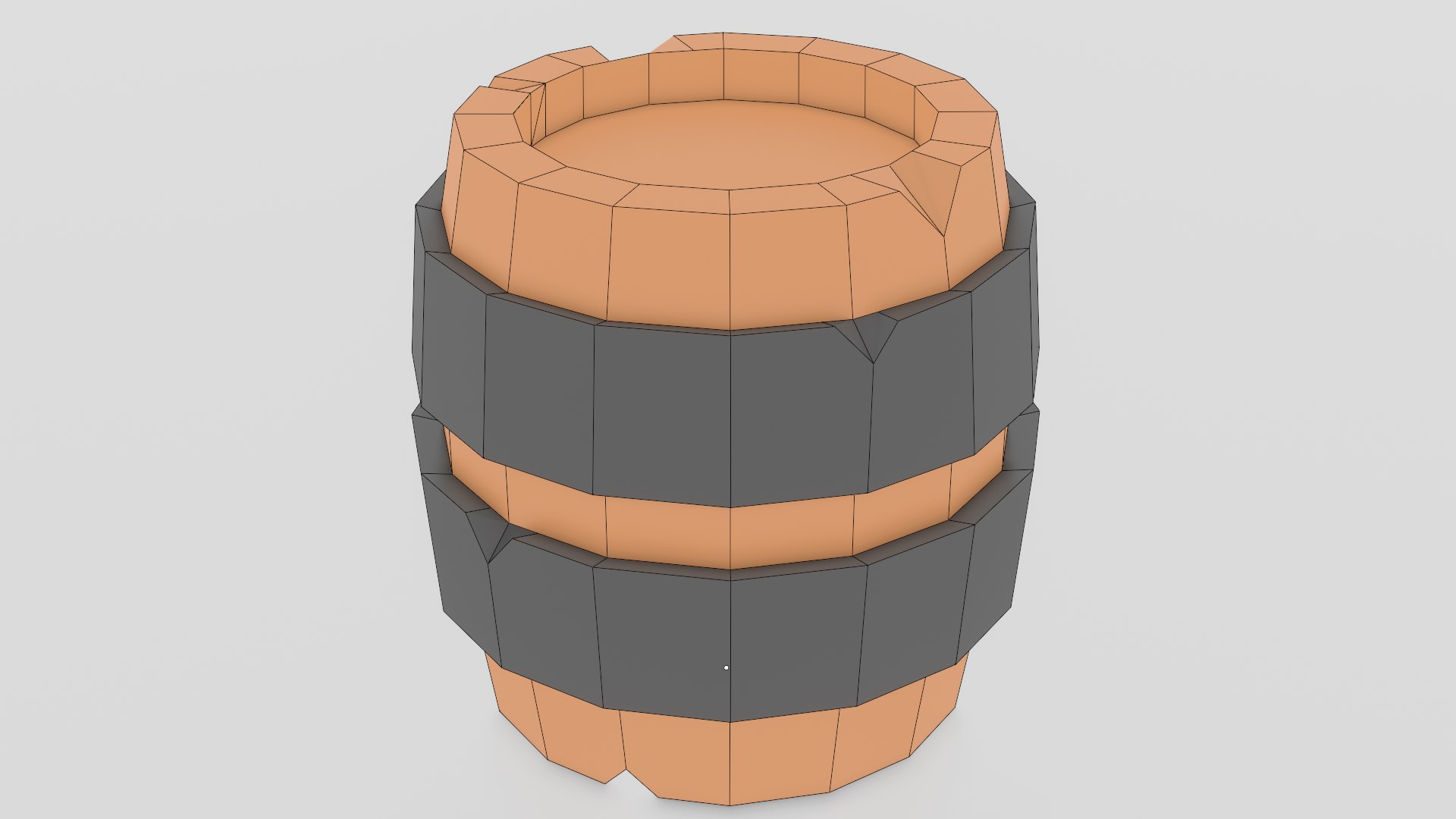 3D Model Low Poly Barrel - TurboSquid 2015866