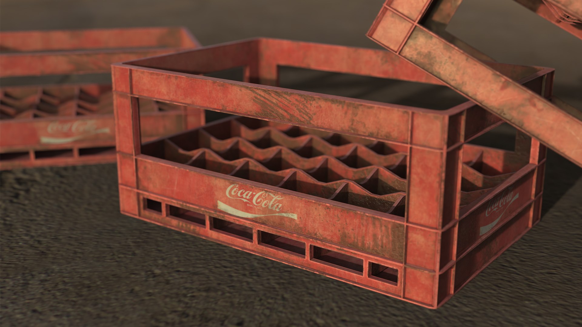 3D Plastic Crate Model - TurboSquid 1654866