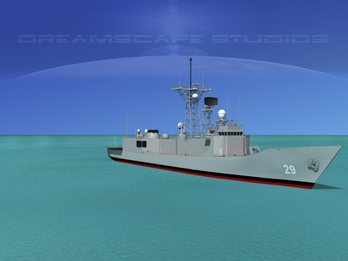 Perry Class Frigate 3d 3ds