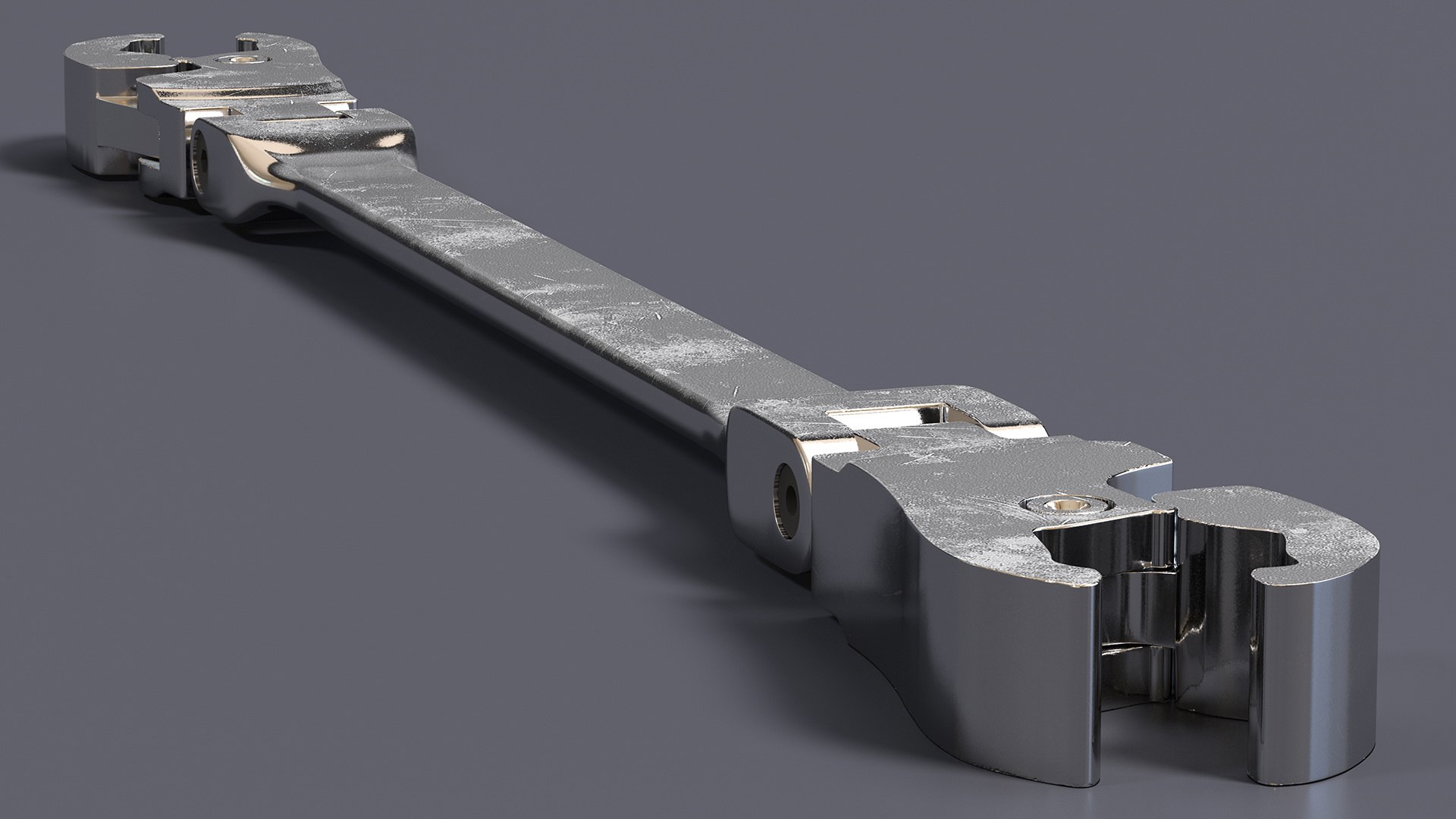 Steel Ratcheting Wrench 9mm 11mm 3D Model - TurboSquid 1962448