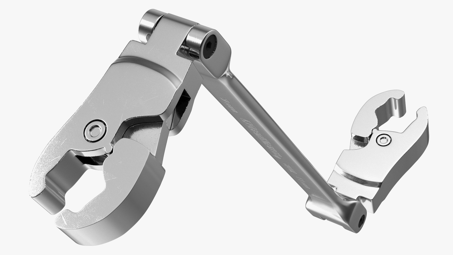 Steel Ratcheting Wrench 9mm 11mm 3D Model - TurboSquid 1962448