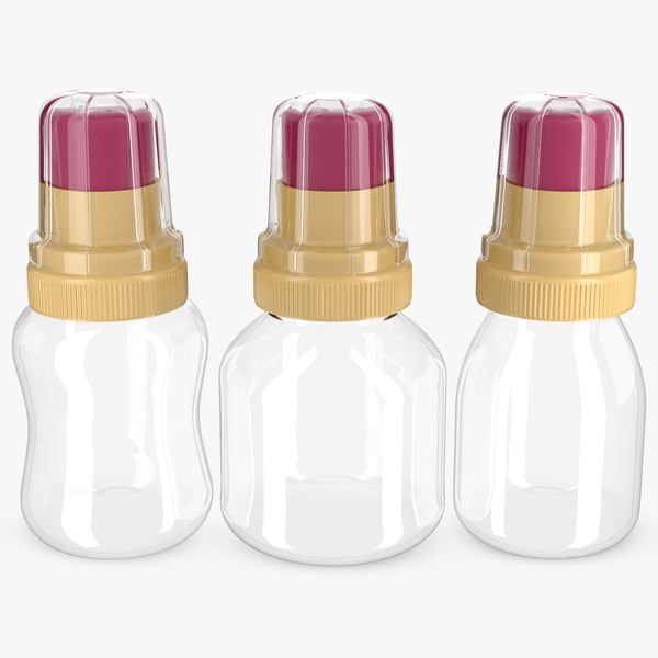 modelo 3d Biberón Baby Bop Pod, paquete de 3 - TurboSquid 2227227